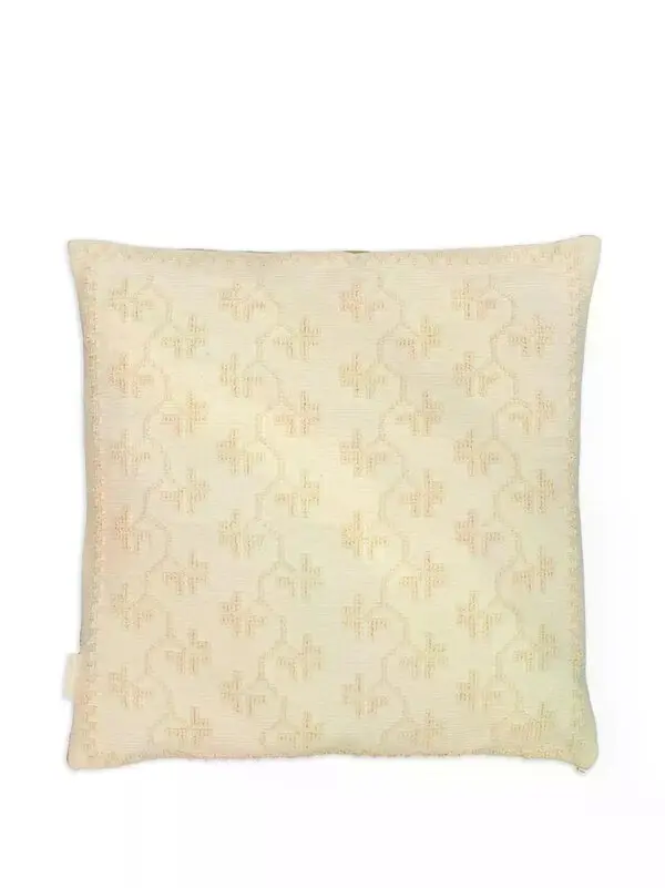 HOUSE OF CAPRICORN Mafalda Stripes Cotton Cushion - Neutrals