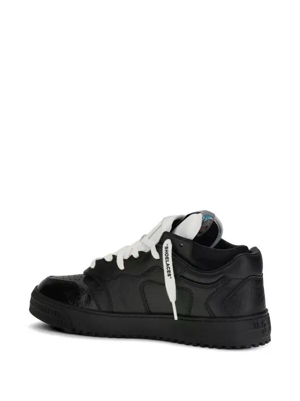 Off-White 3.0 Floating Arrow Lace-up Leather Sneakers - Black