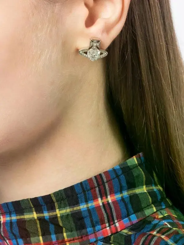 VIVIENNE WESTWOOD Ariella Orb Stud Earrings With Crystal Embellishment