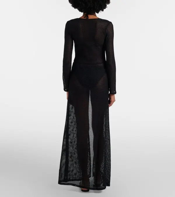MONTCE Crochet Beach Cover-up - Black