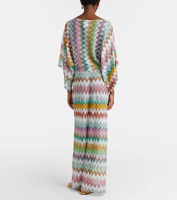 Missoni Zigzag Lamé Wide-leg Trousers