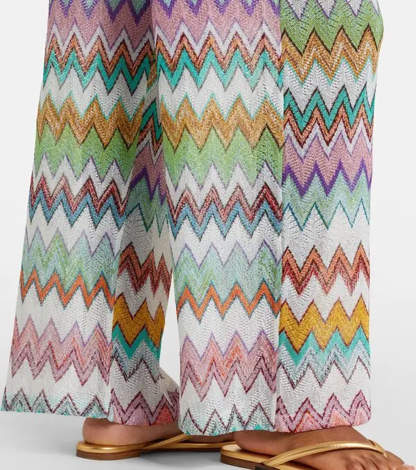 Missoni Zigzag Lamé Wide-leg Trousers