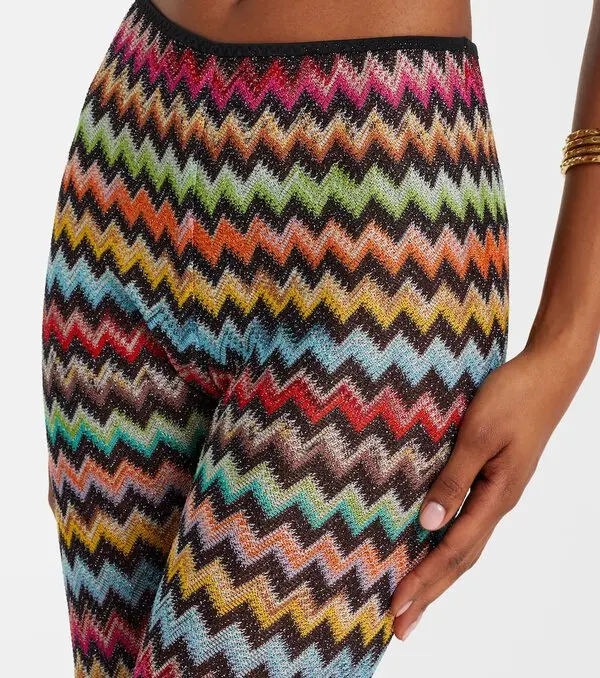Missoni Zigzag Lame Flared Pants - Multicoloured