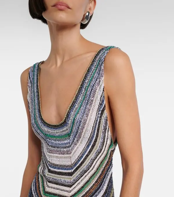 Missoni Striped Lame Gown