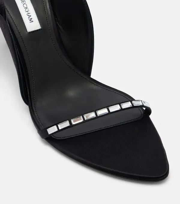 Victoria Beckham Crystal-embellished Pointed Toe Sandals
