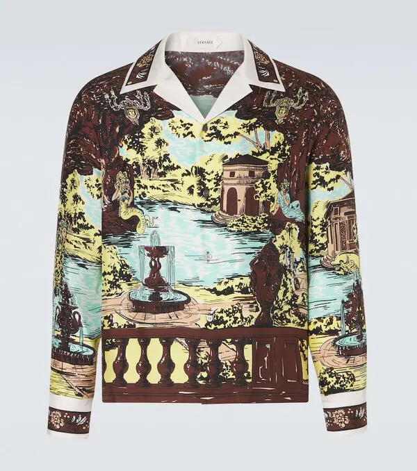 Versace Printed Silk Shirt