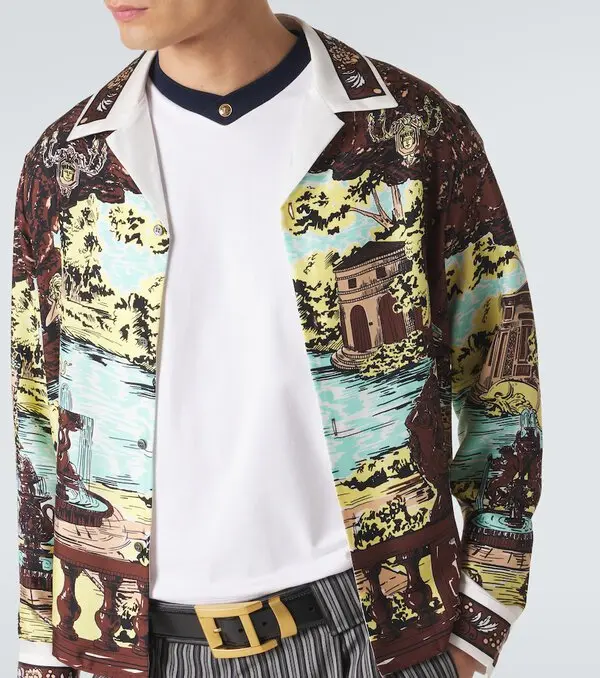Versace Printed Silk Shirt