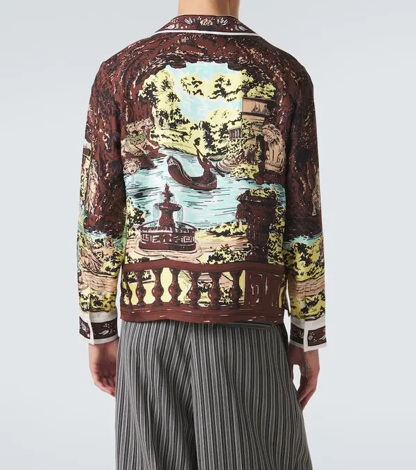 Versace Printed Silk Shirt
