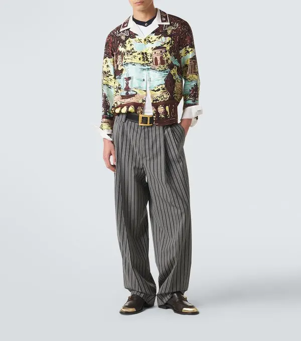 Versace Printed Silk Shirt