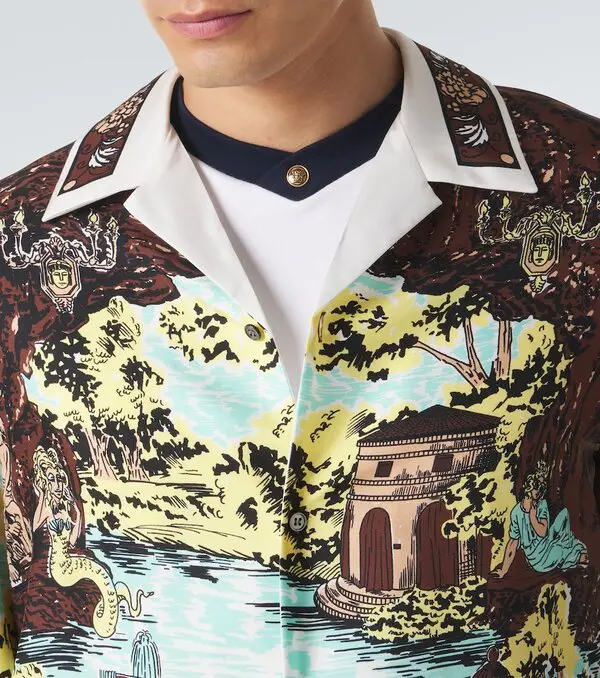 Versace Printed Silk Shirt