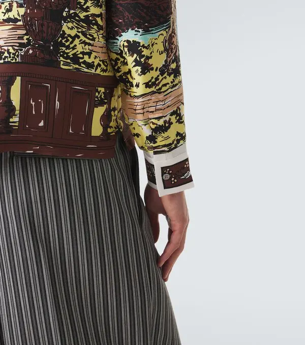 Versace Printed Silk Shirt