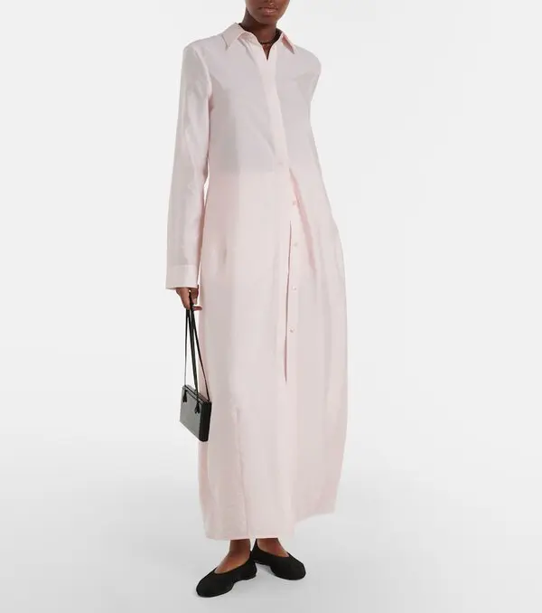 TOTEME Silk-blend Maxi Skirt - Pink