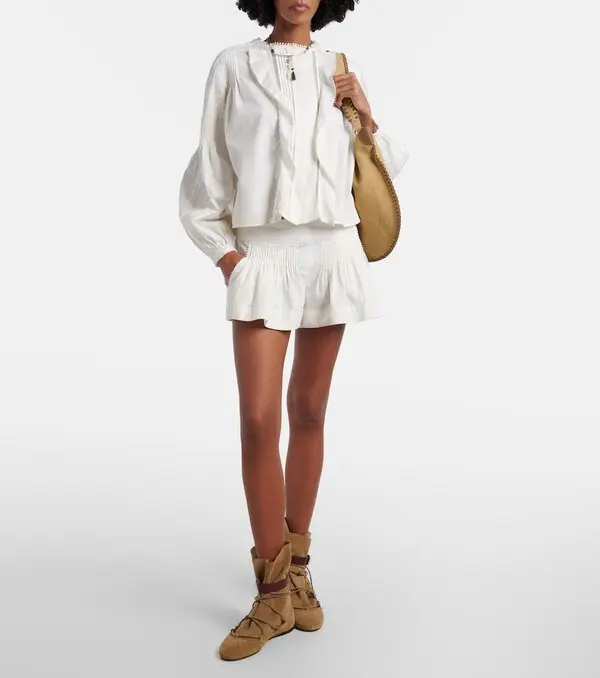 Isabel Marant Étoile Suede Ankle Boots - Beige