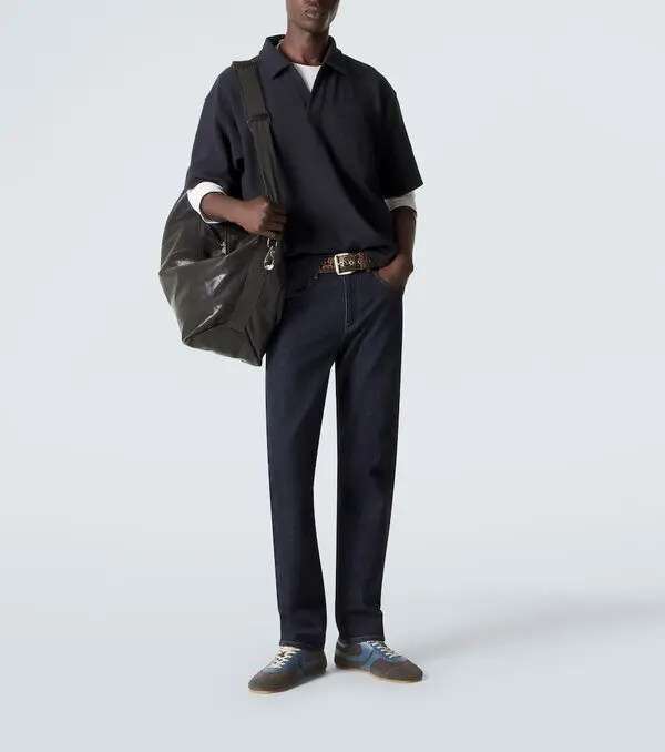 FRAME Mid-rise Straight Jeans In Eternity