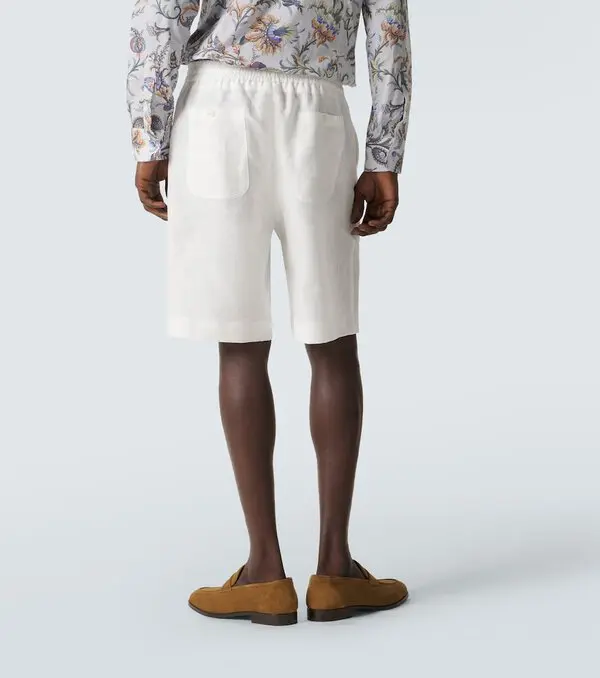 Etro Linen Bermuda Shorts