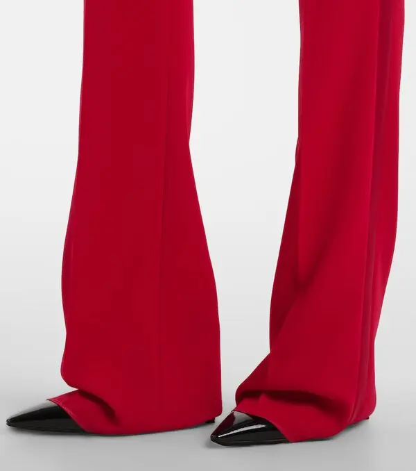 Max Mara Ecrine Cady Fla Pants - Red