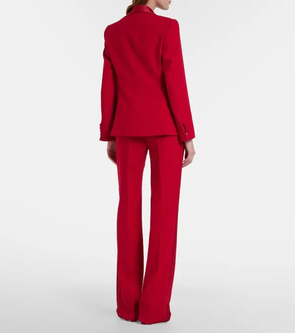 Max Mara Ecrine Cady Fla Pants - Red