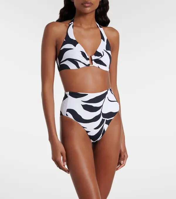 Max Mara Stilla High-rise Bikini Bottoms - Black