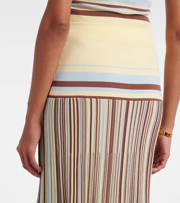 Faithfull The Brand Citara Striped Cotton-blend Maxi Skirt - Multicoloured