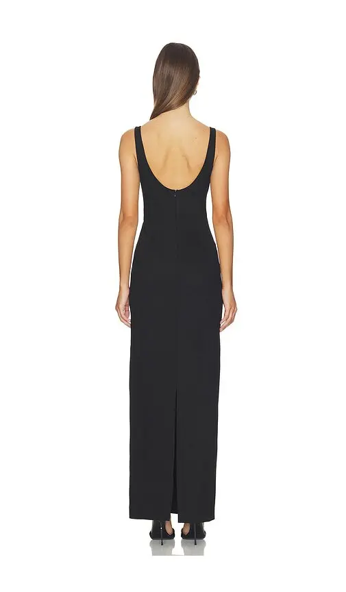 Simkhai Cabot Sculpted Scuba Maxi Dress