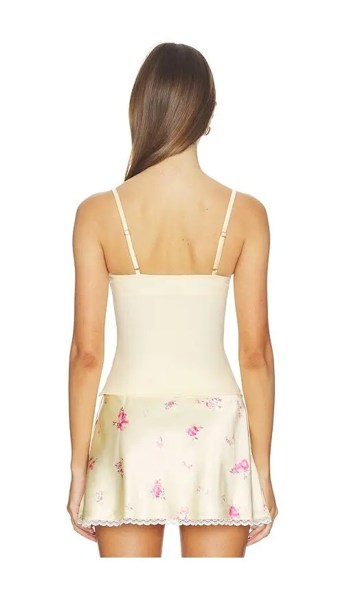 FLEUR DU MAL Jersey Built-in Bra Cami Top In . Also