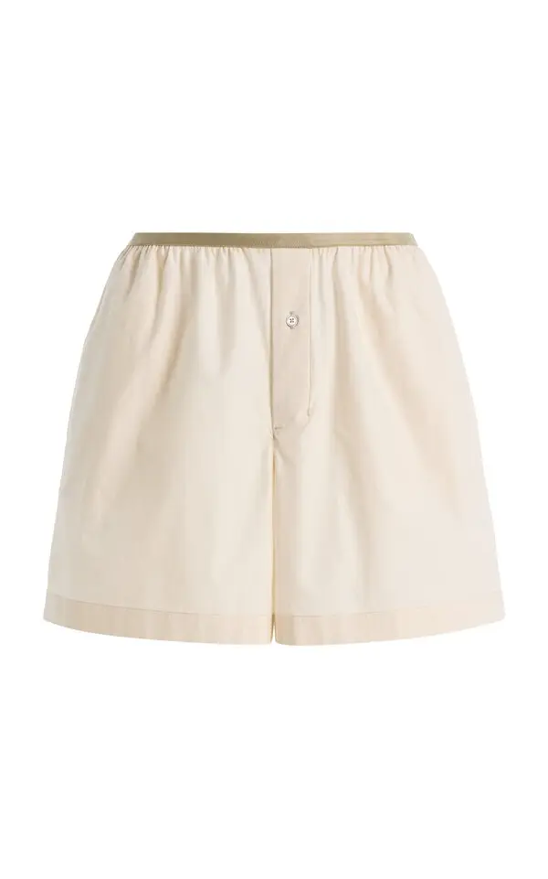 LEMAIRE Cotton-silk Boxer Shorts - Ivory
