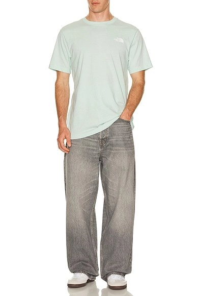 The North Face Evolution Box Nse Regular Short Sleeve Tee - Opal Frost