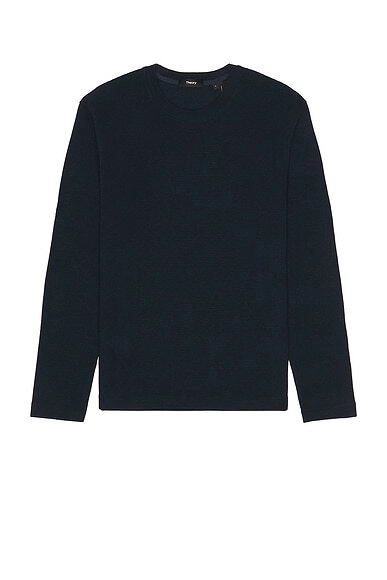 Theory Delroy Long Sleeve Tee - Baltic