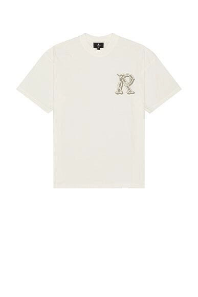 REPRESENT Western Initial Tee - Flat White