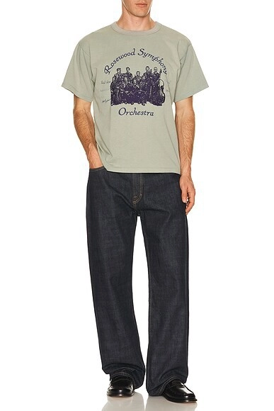 SAMUEL ZELIG Orchestra Tee - Teal Grey