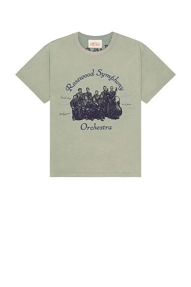 SAMUEL ZELIG Orchestra Tee - Teal Grey