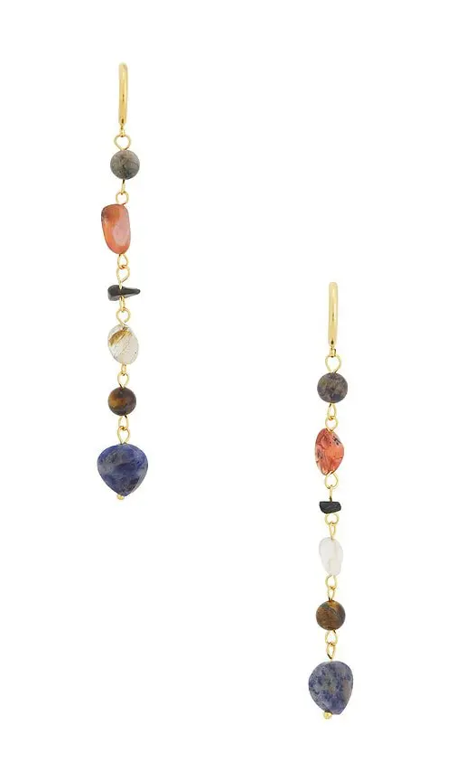CASA CLARA Lumea Dangle Earrings With Acrylic Gemstones