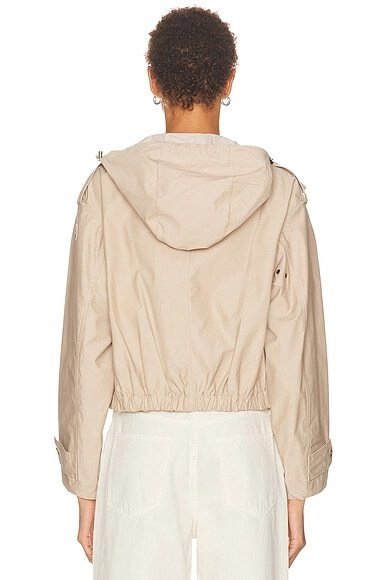 Moncler Cropped Hooded Ripstop Jacket