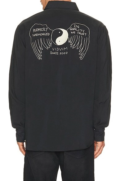 Visvim Four Corners Long Sleeve Shirt - Black