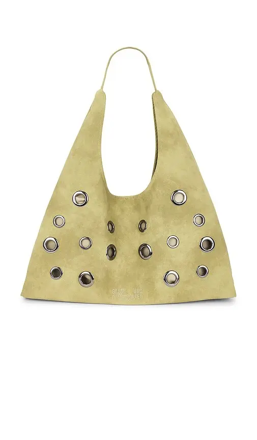 Baum Und Pferdgarten Kleola Suede Bag With Grommet Cutouts - Sage