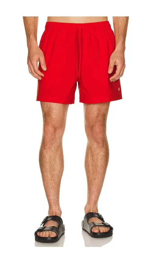 SAMSOE SAMSOE Moses Swim Shorts In . Also - Red