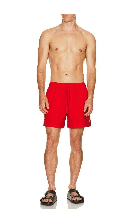 SAMSOE SAMSOE Moses Swim Shorts In . Also - Red