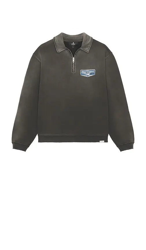 REPRESENT Nothing Faster Quarter Zip Pullover - Black