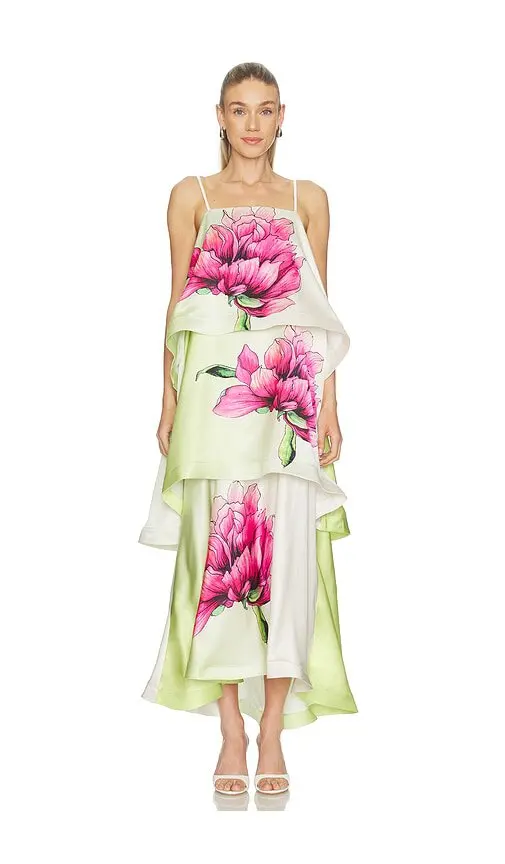 ELLIATT Elisia Tiered Gown - Green