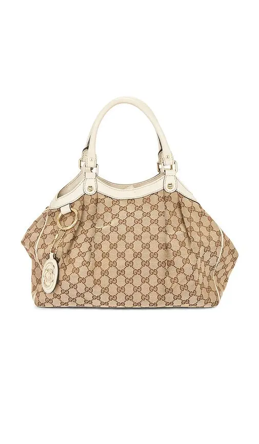 FWRD RENEW Gucci Sukey Tote Bag - Beige