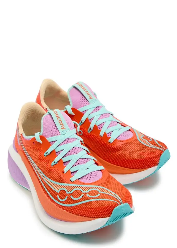 Saucony Endorphin Pro 5 Panelled Mesh Sneakers - Orange