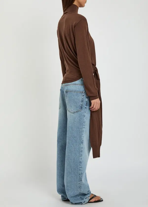 RÓHE Tie Detailed Wool And Silk-blend Jumper