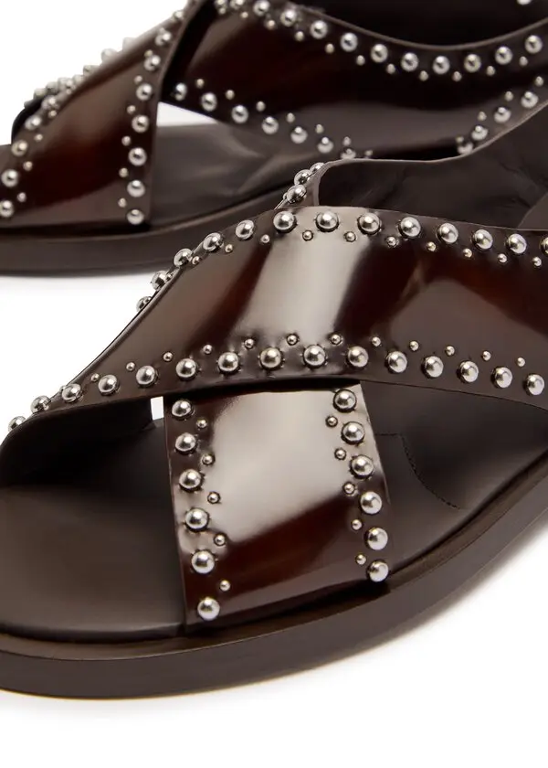 Church's Remi Patent Leather Studded Sandals