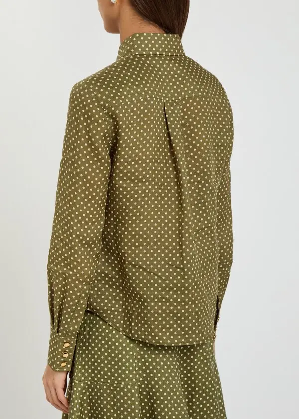 Zimmermann Luna Cargo Patterned Ramie Shirt