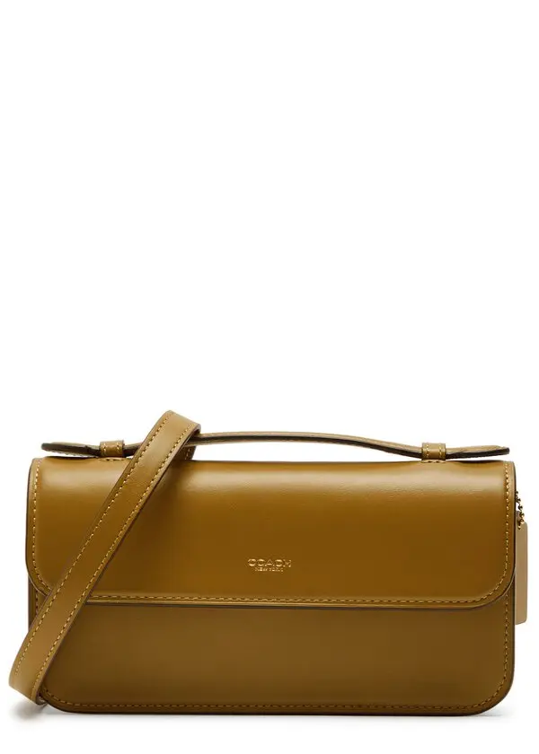 COACH Elora Leather Cross-body Bag - Olive