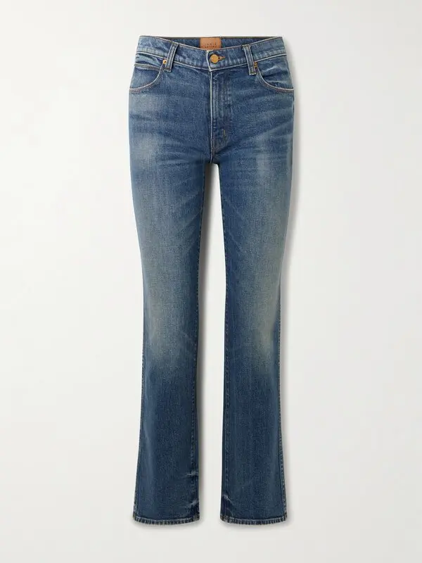 JAMIE HALLER The Freddie Mid-rise Slim-leg Jeans