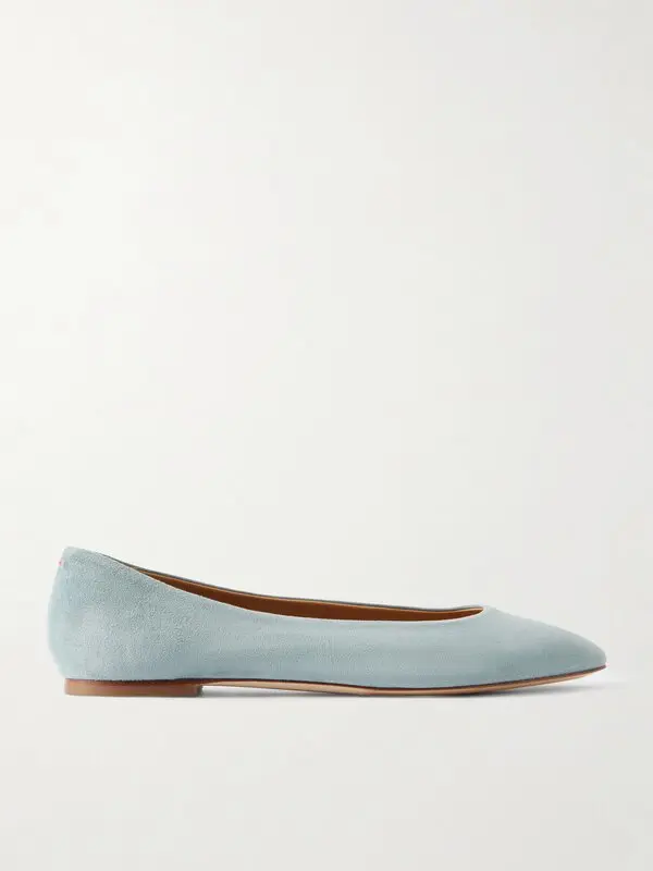 AeydĒ Ellie Suede Ballet Flats - Blue
