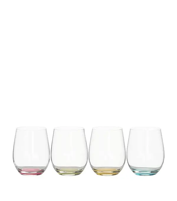 RIEDEL Happy O Coloured Wine Tumblers - Clear