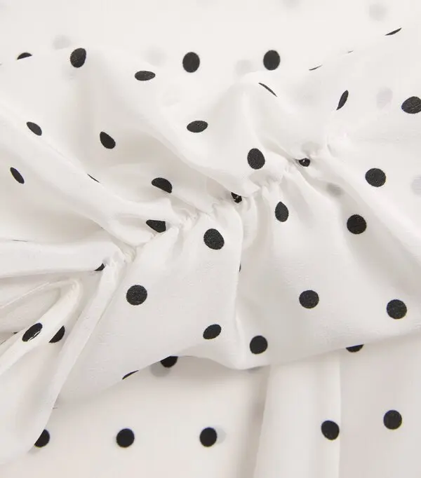 Carolina Herrera Silk Polka-dot Blouse