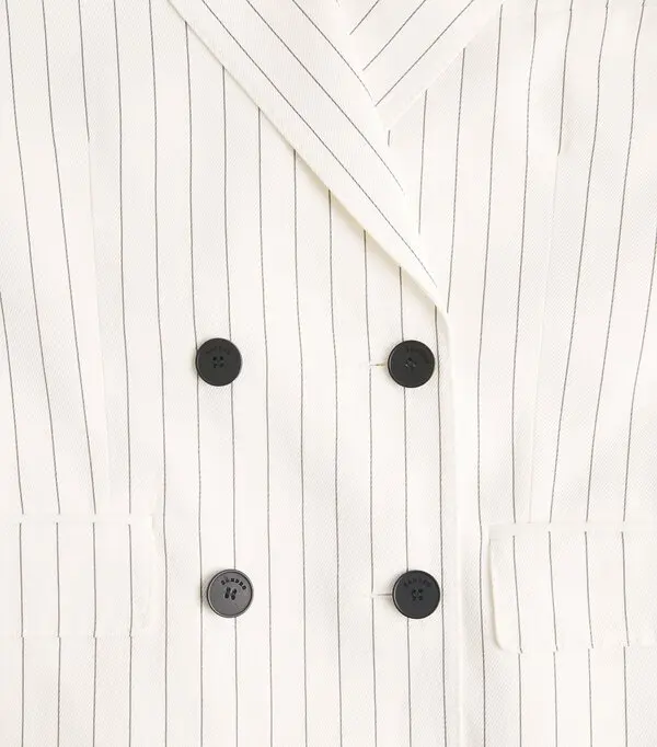 Sandro Striped Double-breasted Blazer